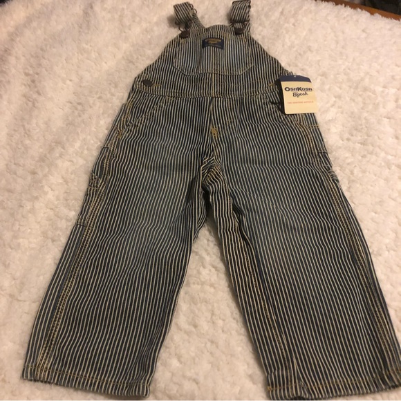OshKosh B'gosh | Bottoms | Osh Kosh Engineer Striped Overalls | Poshmark